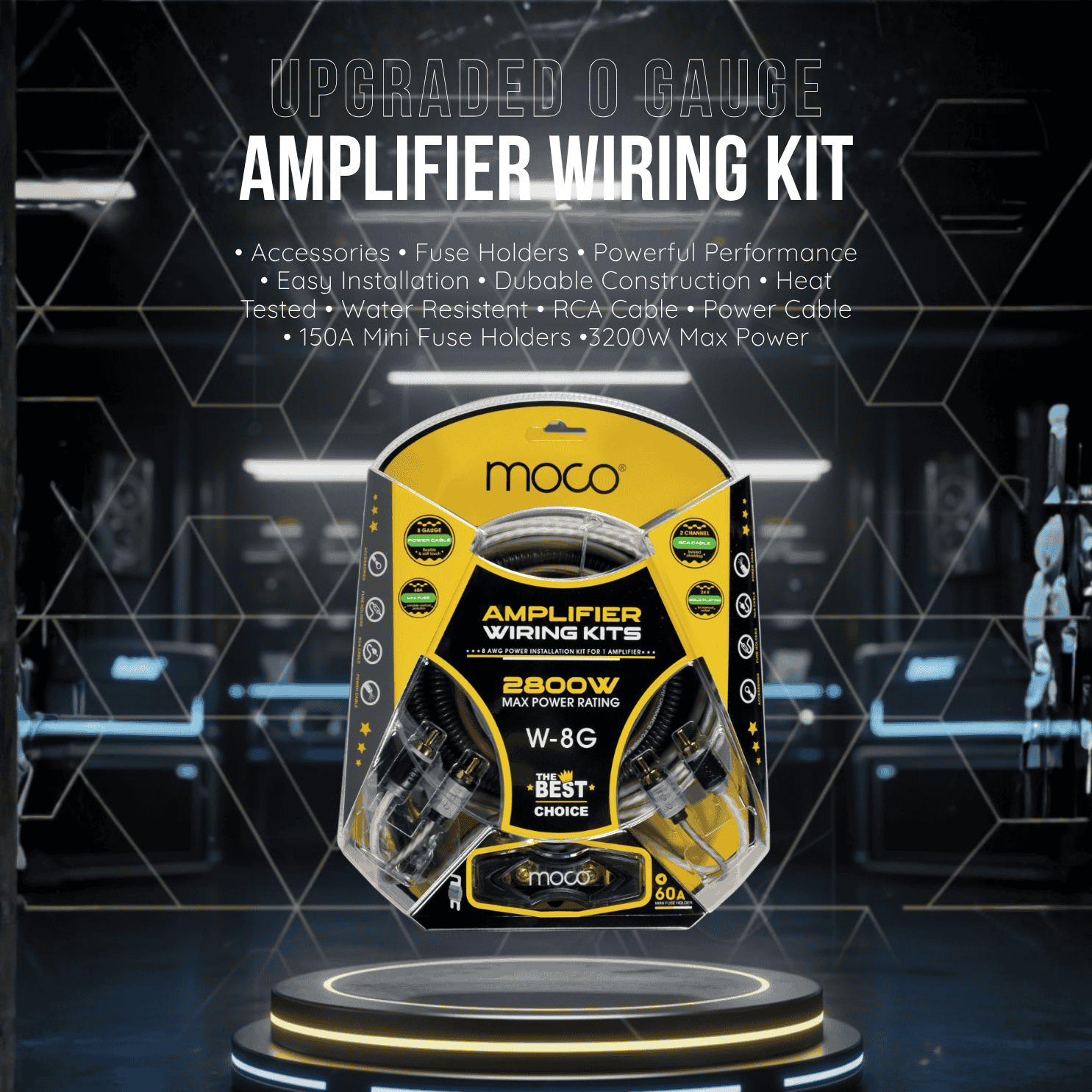 Upgraded 8 Gauge Amplifier Wiring Kit – Moco Car Accessories