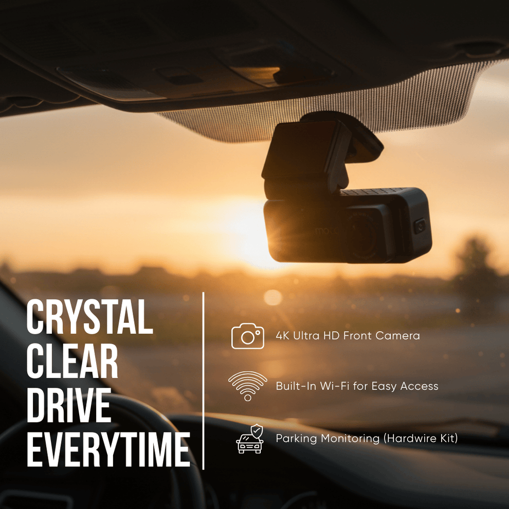 4K Dash Cam (Front) WiFi Mobile App Control – Moco Car Accessories