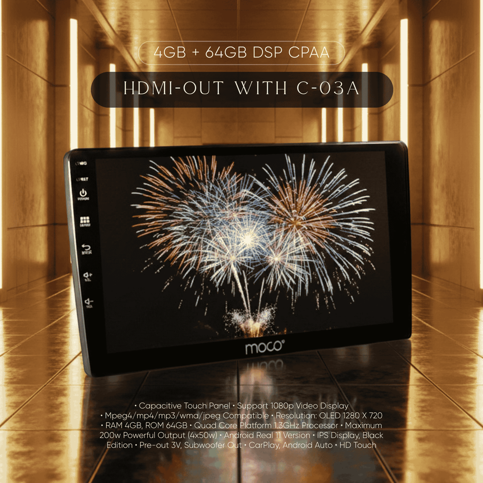 4GB + 64GB DSP CPAA (DIRECT) HDMI-OUT with C-03A – Moco Car Accessories