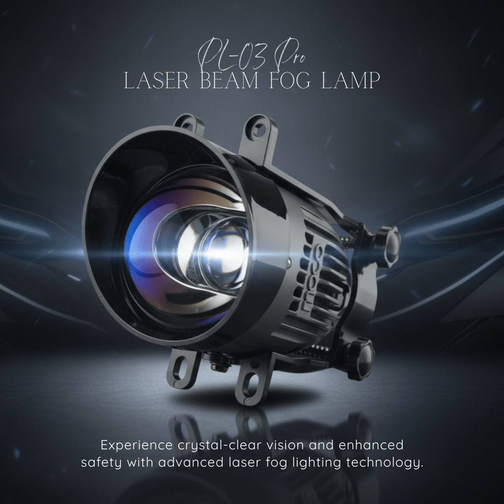 3.0" Lazer Eye LED FOG Lamp Projector 110 Watts Crystal Blue Lens – Moco Car Accessories
